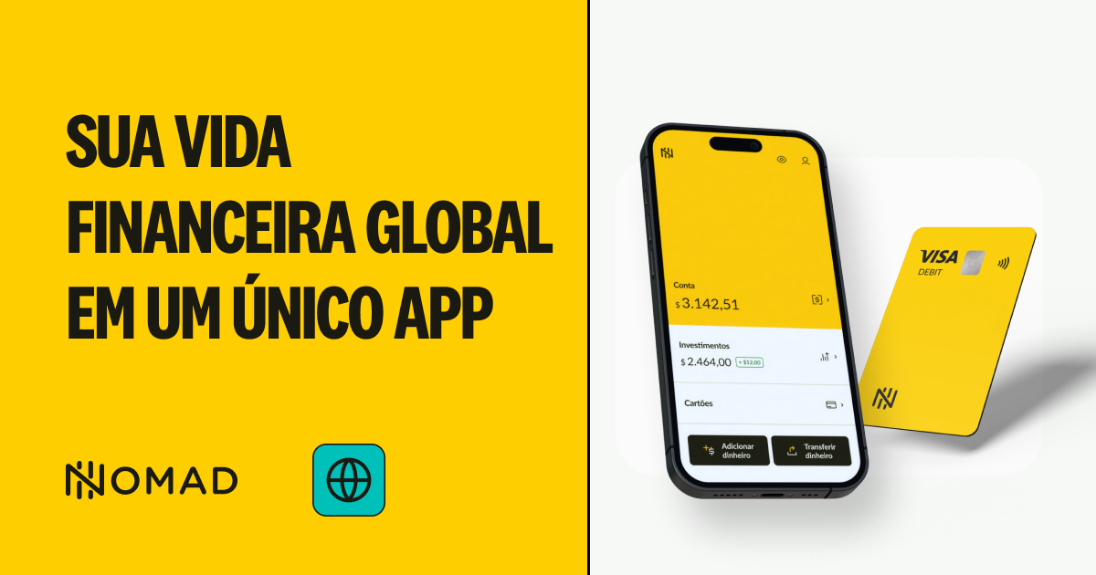 Nomad: conta digital em dólar, cartão e investimentos